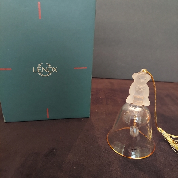 Lenox | Accents | Vintage Lenox Crystal Teddy Bear Bell | Poshmark